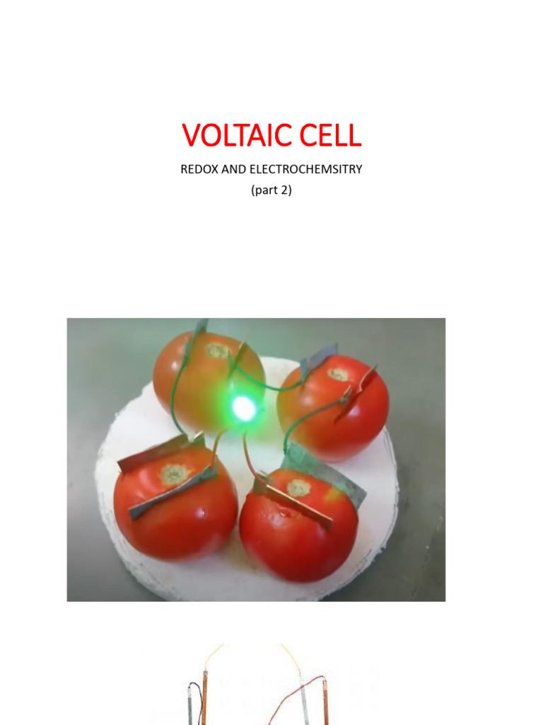 Voltaic Cell and Displacement Reactions | PDF | Anode | Redox