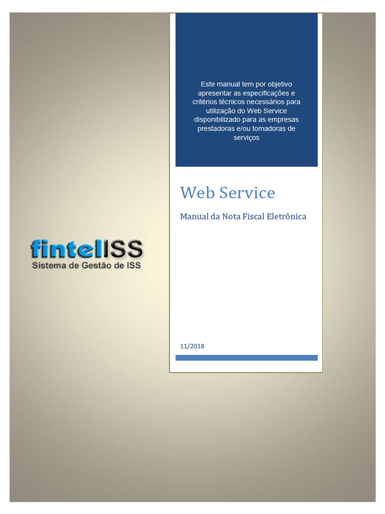 Manual de Integração para Emissão Da Nota Fiscal de Serviços Eletrônica ...