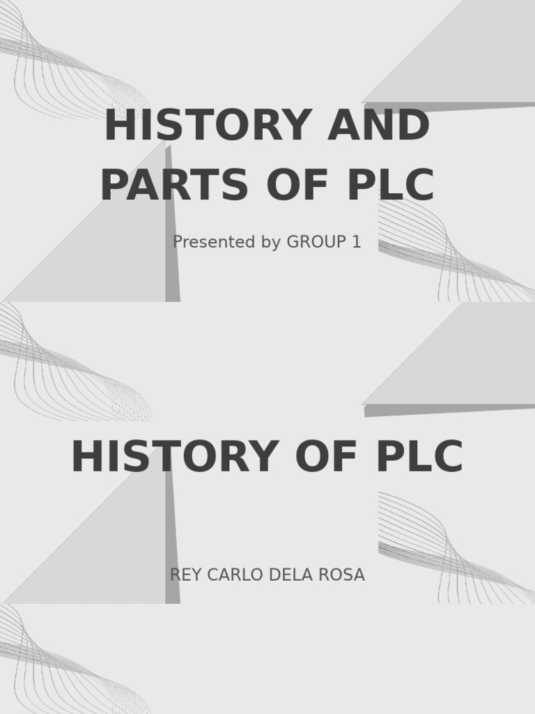 Overview of PLC Components and History | PDF | Programmable Logic ...