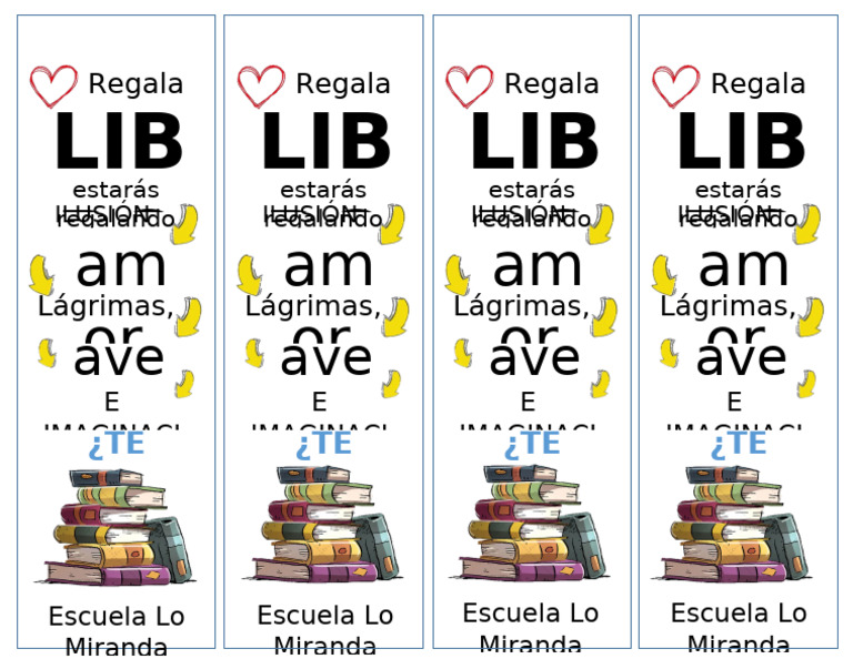 Marcapáginas Día Del Libro+ | PDF