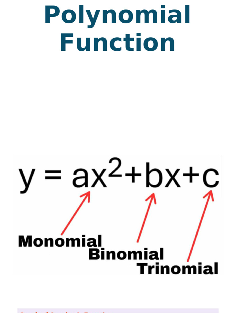 Polynomial Function Pdf