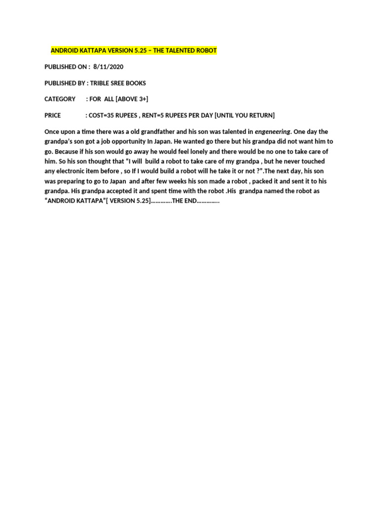 Android Kattapa Version 5.25 | PDF