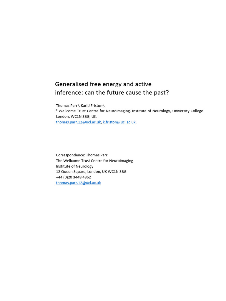 Free Energy and Active Inference Explained | PDF | Applied Mathematics ...