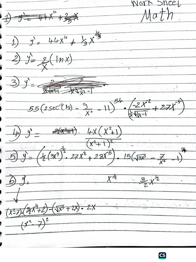 Assignment Math Work Sheet | PDF