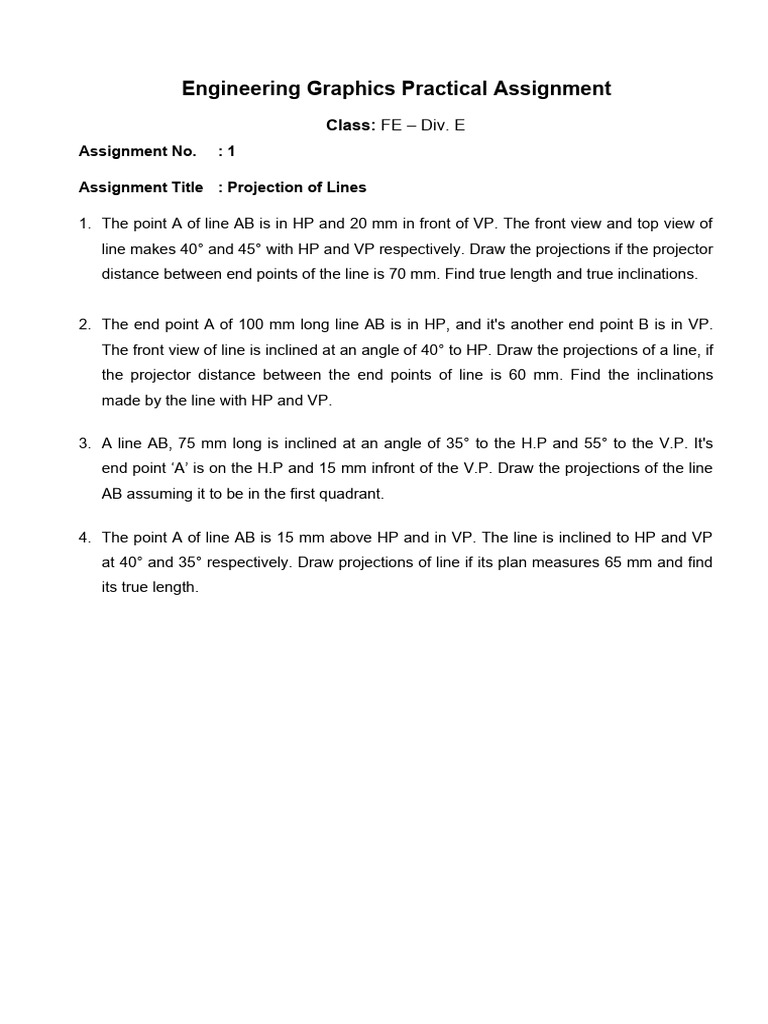 EG Assignment 1 2025 1 | PDF