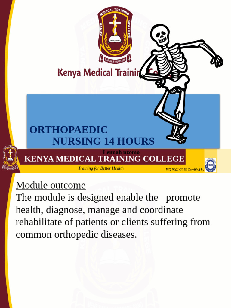 Orthopaedic Nursing Training Module | PDF | Bone | Joint