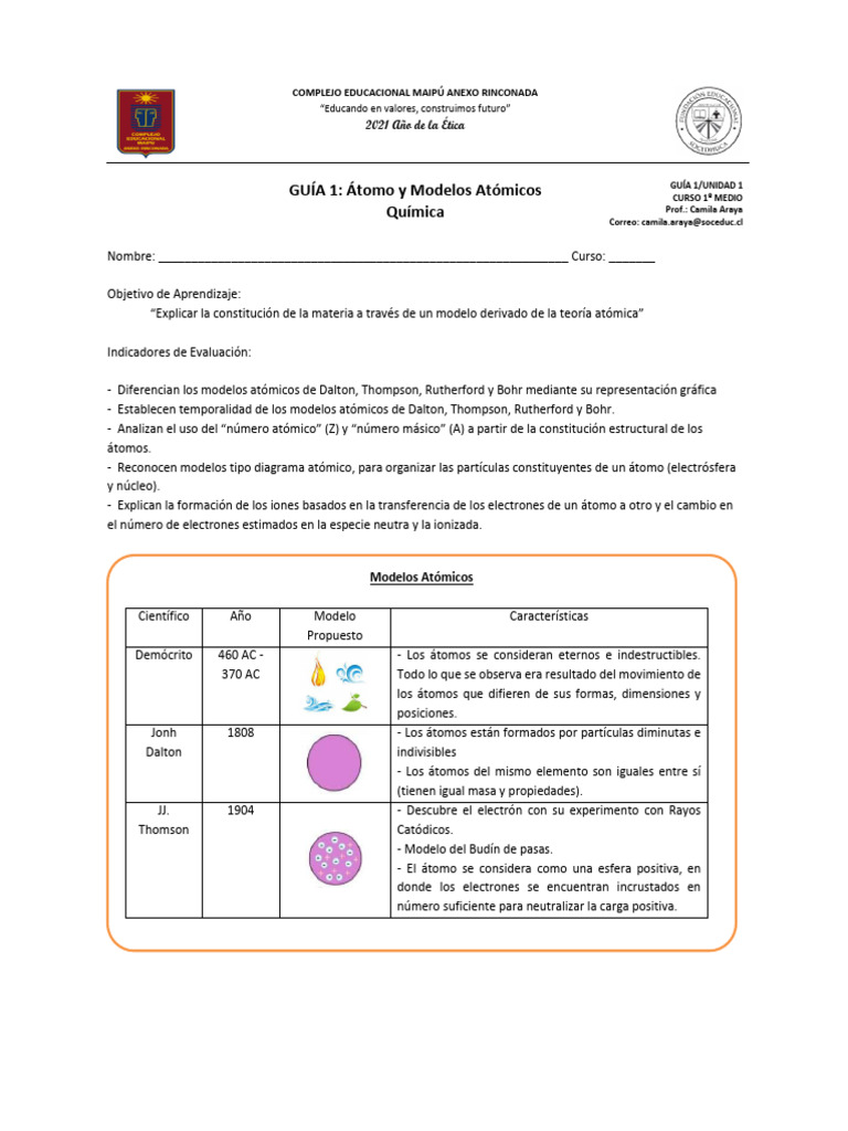 Octavo Tabla Periodica | PDF | Núcleo atómico | Átomos