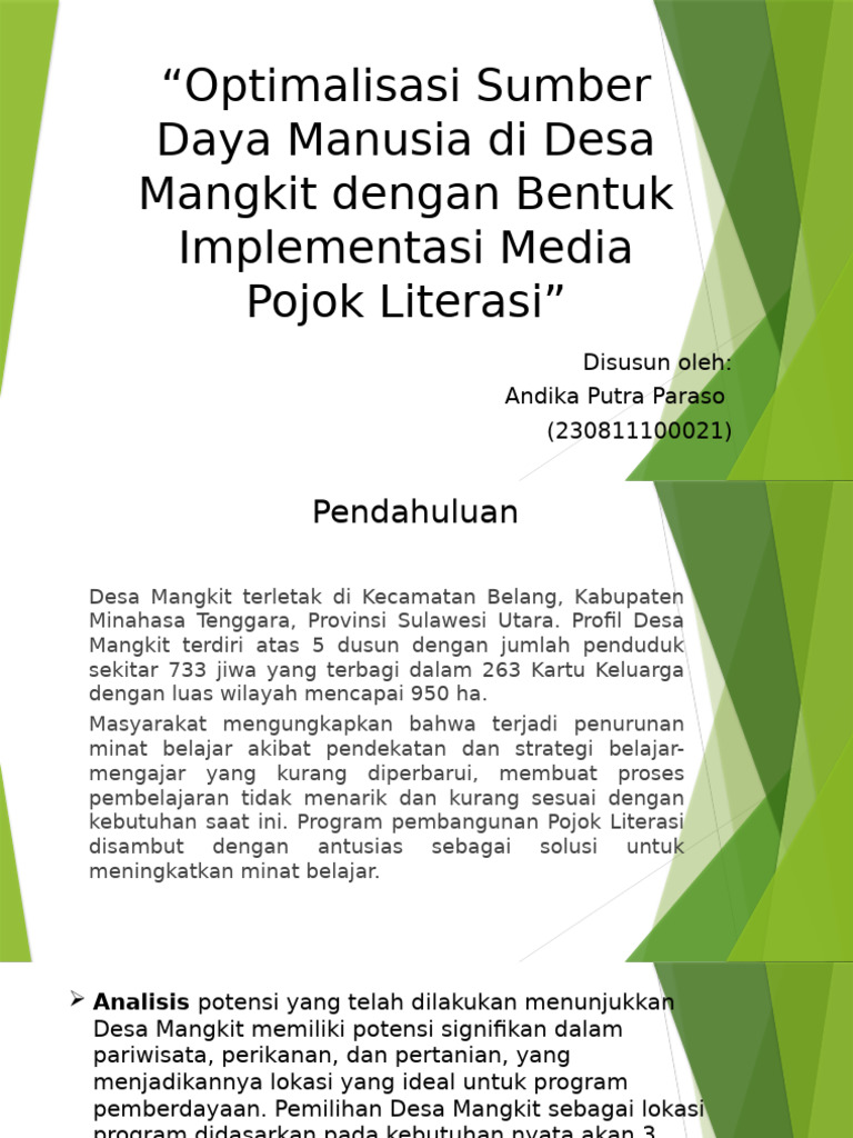 Ppt Pojok Baca Andika | PDF