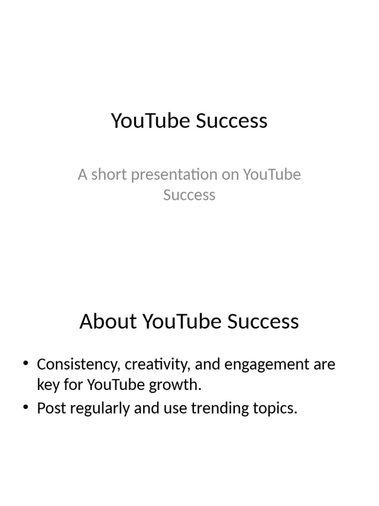 YouTube_Success | PDF