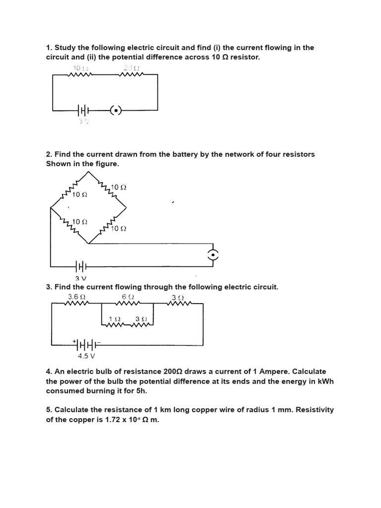 Electric Circuit Analysis and Calculations | PDF