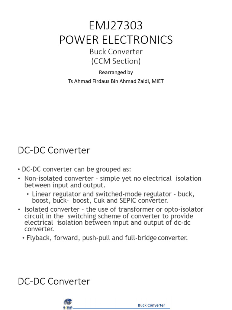 Buck Converter Analysis in Power Electronics | PDF | Power Electronics ...