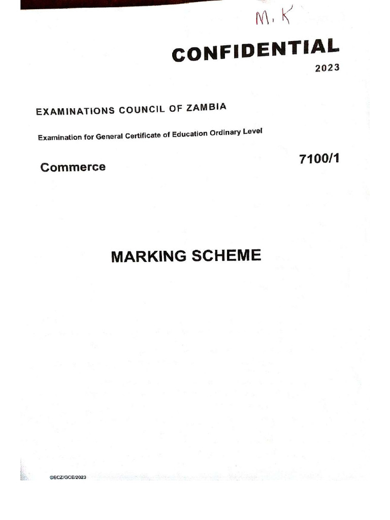 Commerce Marking Key | PDF