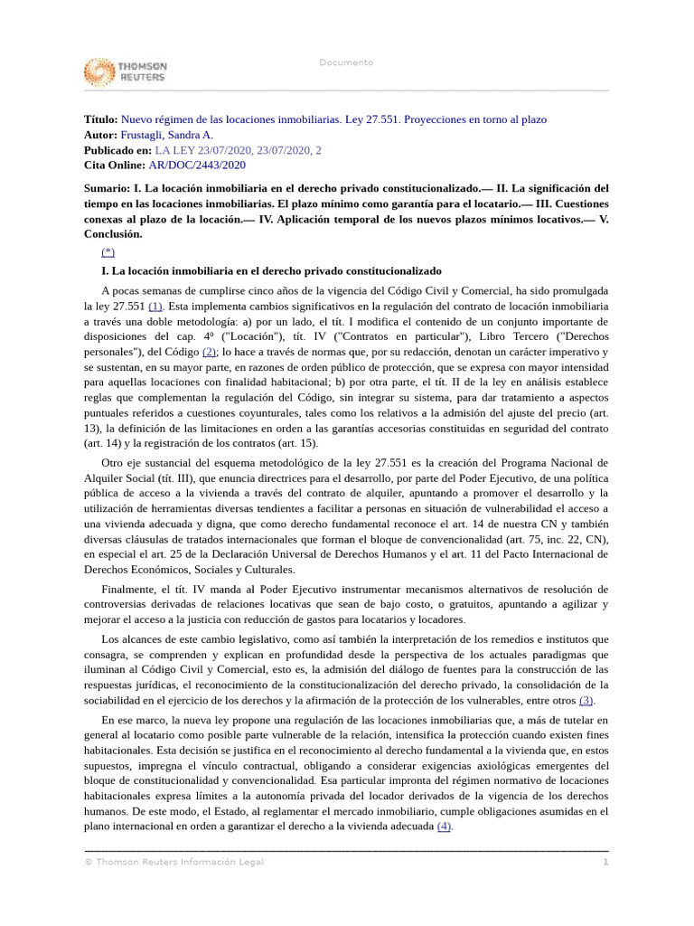 Ley 27.551: Cambios en locaciones inmobiliarias | PDF | Barrio ...