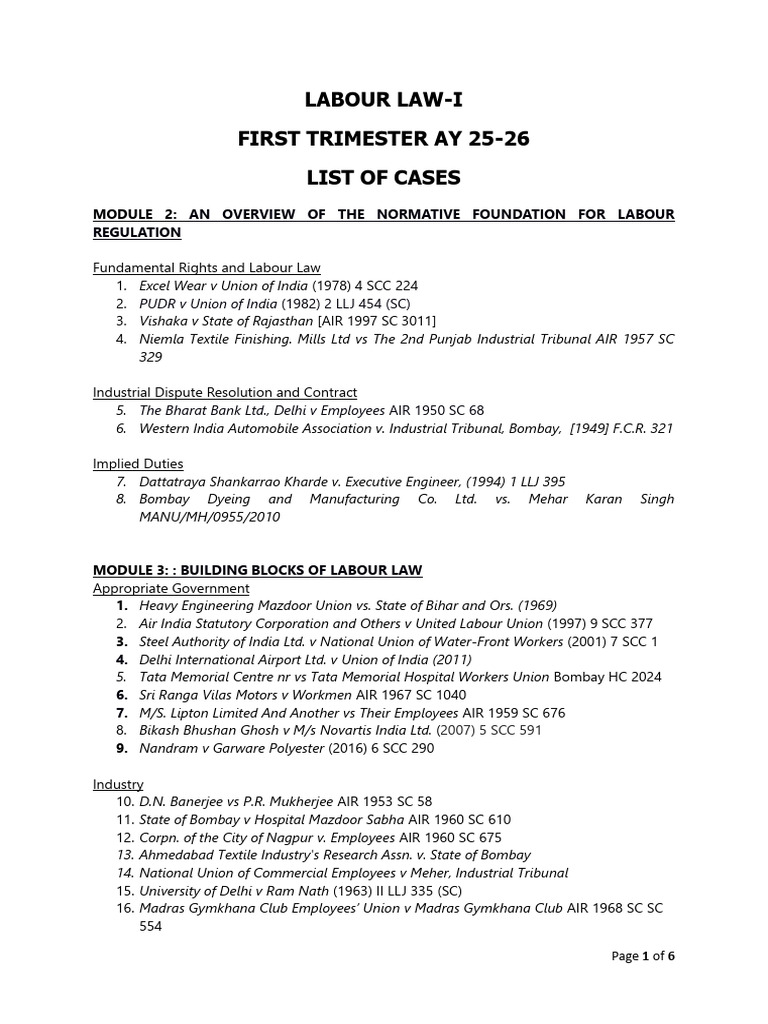 Comparative Table Merged | PDF | Labour Law | Employment