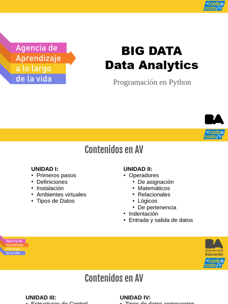 CaC Big Data - 1 Python - Slides Clase 1 (1) | PDF | Python (lenguaje ...