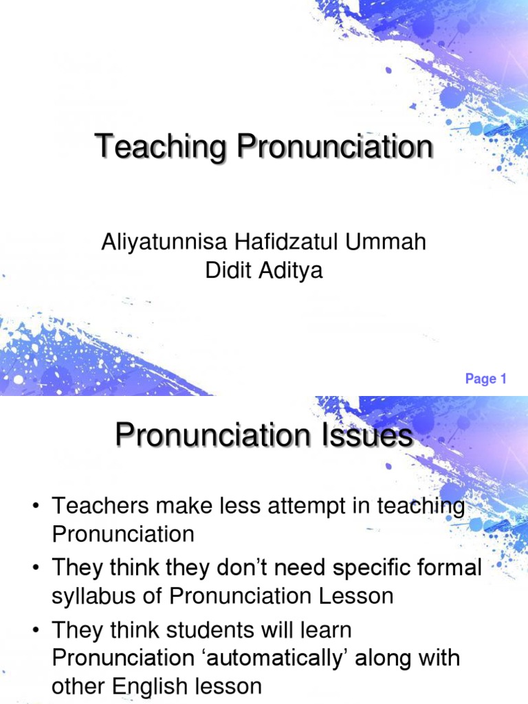 Teaching Pronunciation | PDF | Phoneme | English Language