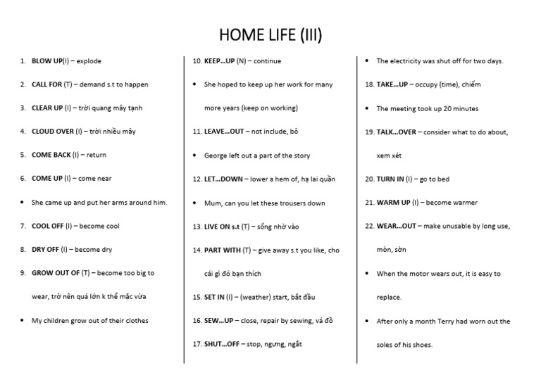 Unit4 Home Life 3 | PDF