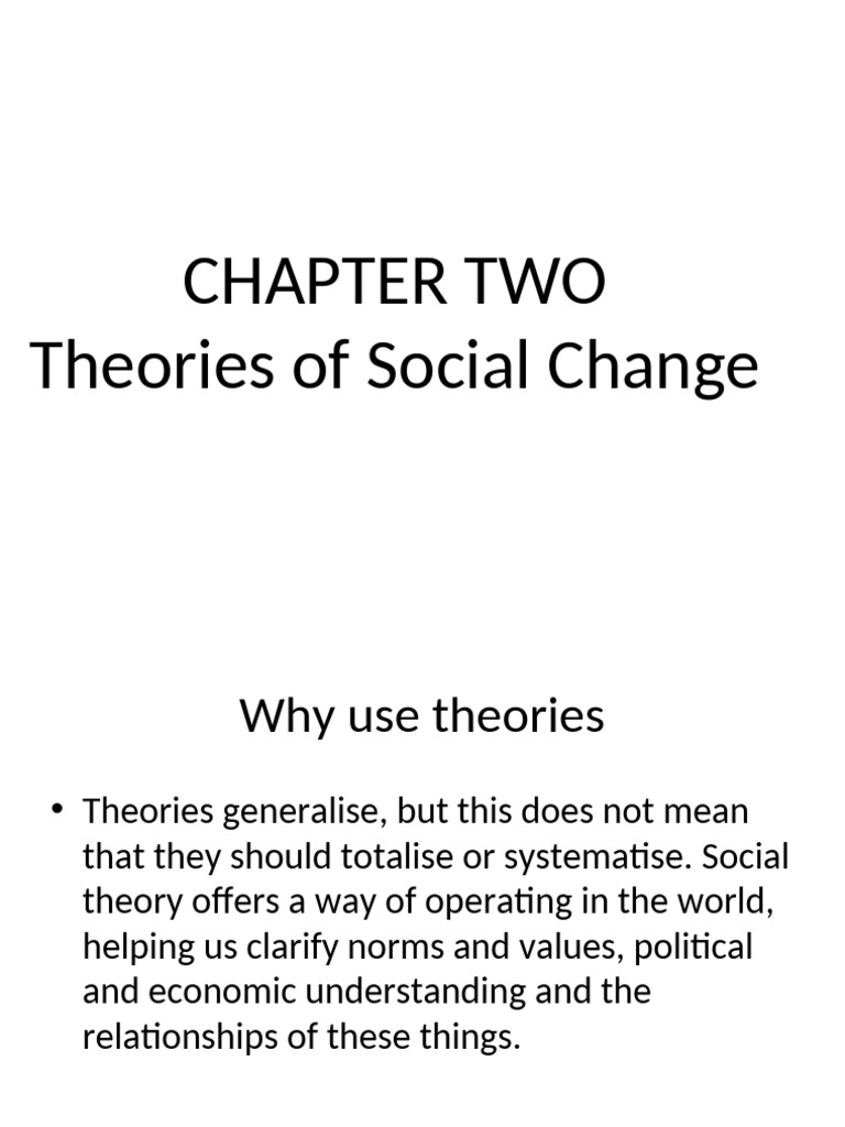Theories of Social Change Explained | PDF | Society | Sociological Theories