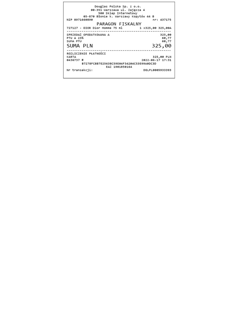 Fiscal Document DGLPL0005933393 | PDF