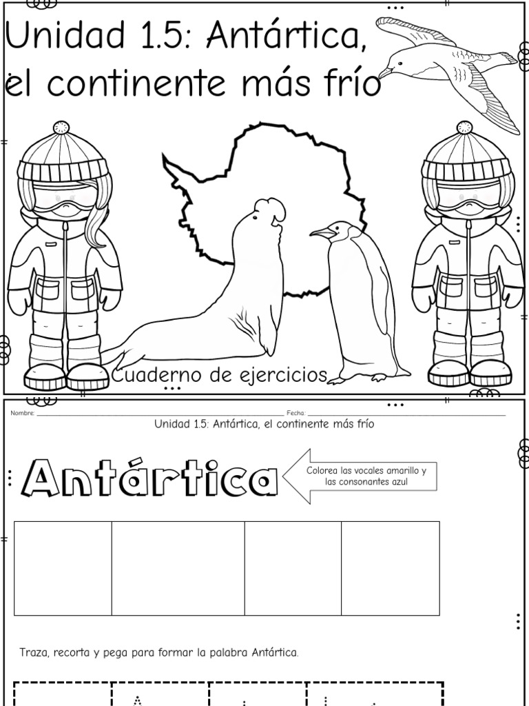 Ejercicios sobre la Antártica | PDF | Antártida | Continente