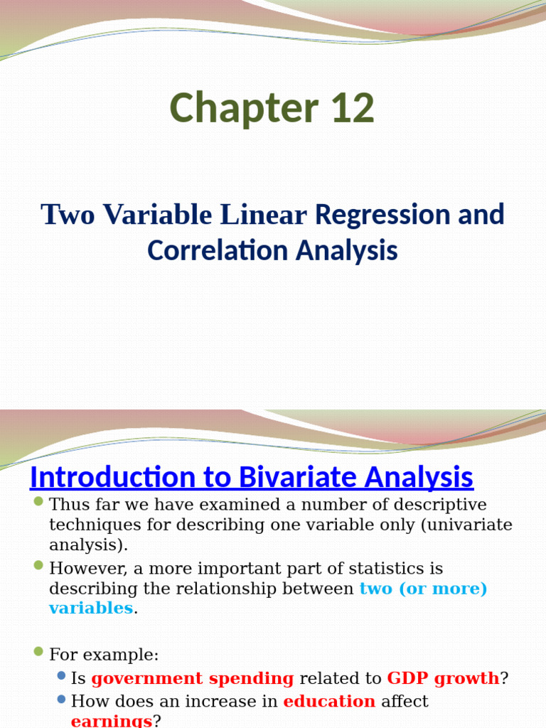 Linear Regression & Correlation Analysis | PDF | Linear Regression | Errors And Residuals