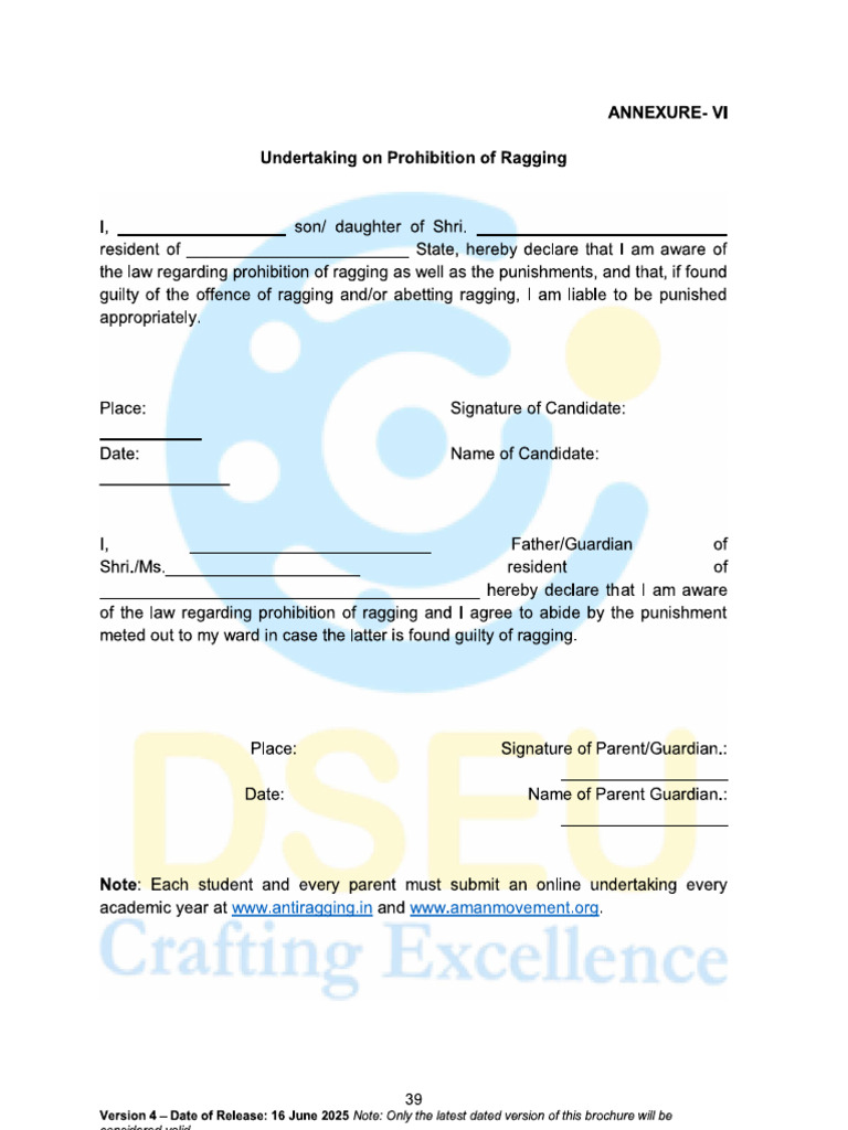 Anti Ragging | PDF