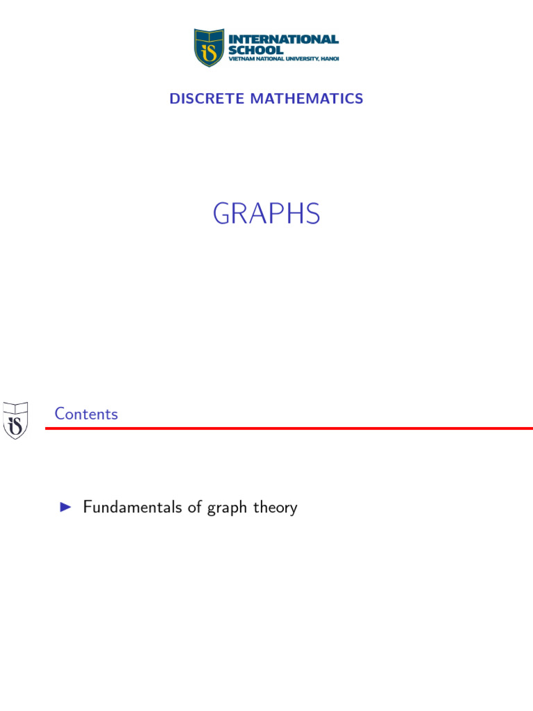 Topic 3 (Chapter 9) - Graph theory | PDF | Vertex (Graph Theory) | Graph Theory