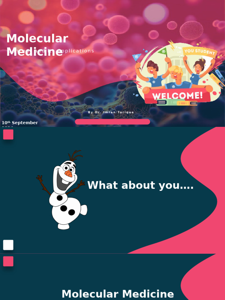 Lect-1 Intro Molecular Medicine | PDF | Genetics | Gene