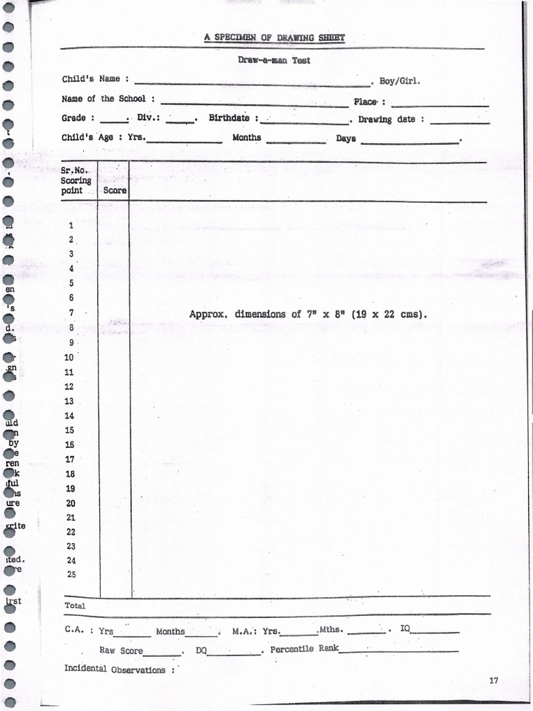 Draw A Person Test-23-49 | PDF | Foot | Intelligence Quotient