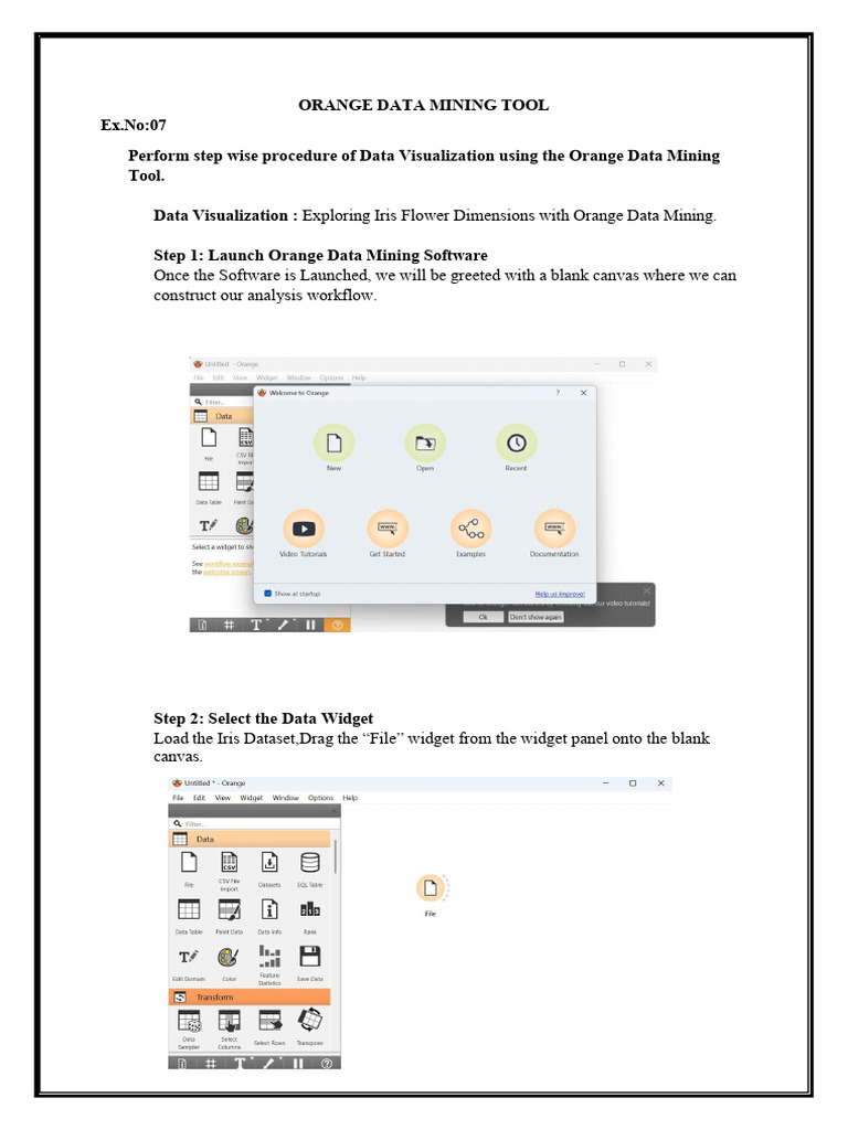 Orange Data Mining Exercise-1 | PDF | Scatter Plot | Cross Validation (Statistics)