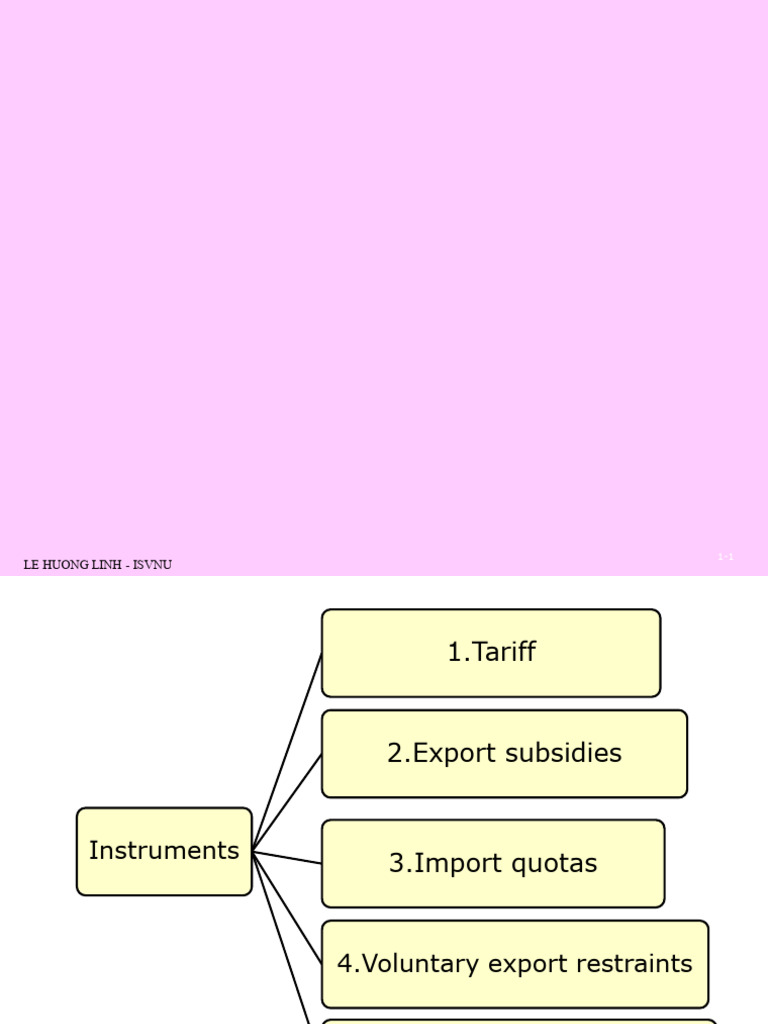 Trade Policy Instruments Explained | PDF | Economic Surplus | Tariff