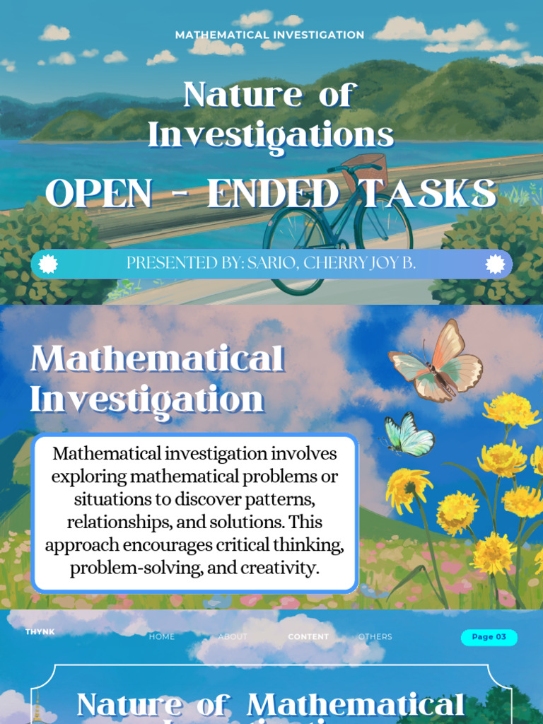 Open - Ended Tasks | PDF