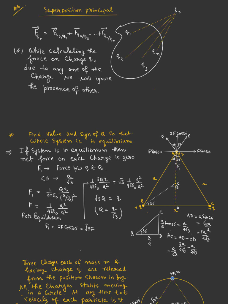@team Delta Official Electrostatics L 07 Class Notes Coulomb's Law | PDF