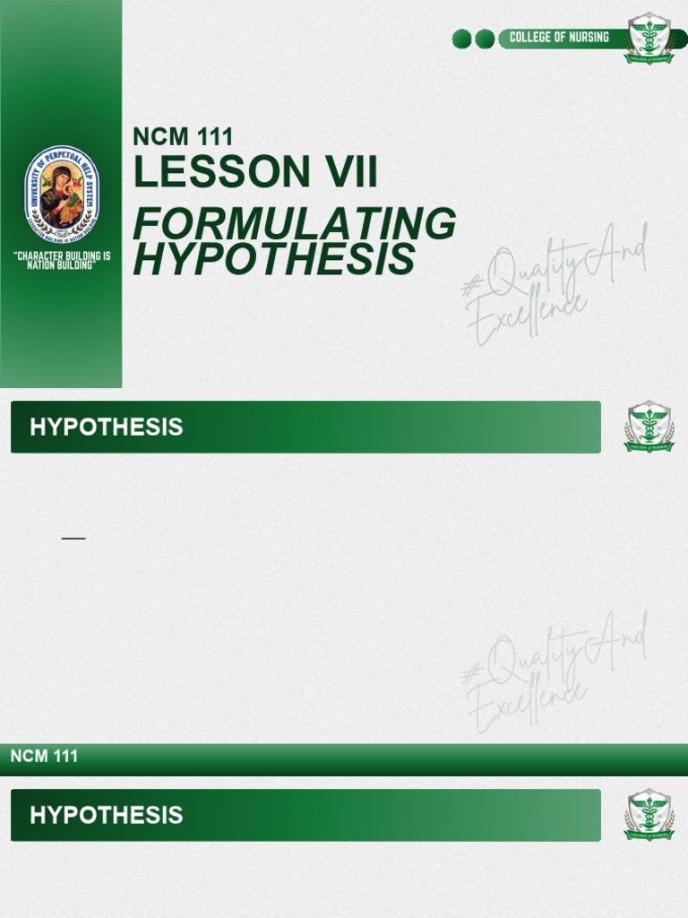 Formulating Hypotheses in Research | PDF | Hypothesis | Statistics