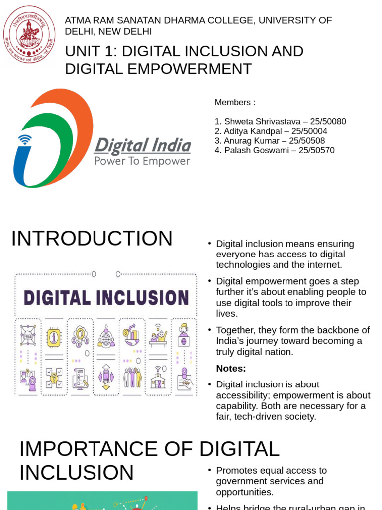 Digital Inclusion and Empowerment in India | PDF | Economies