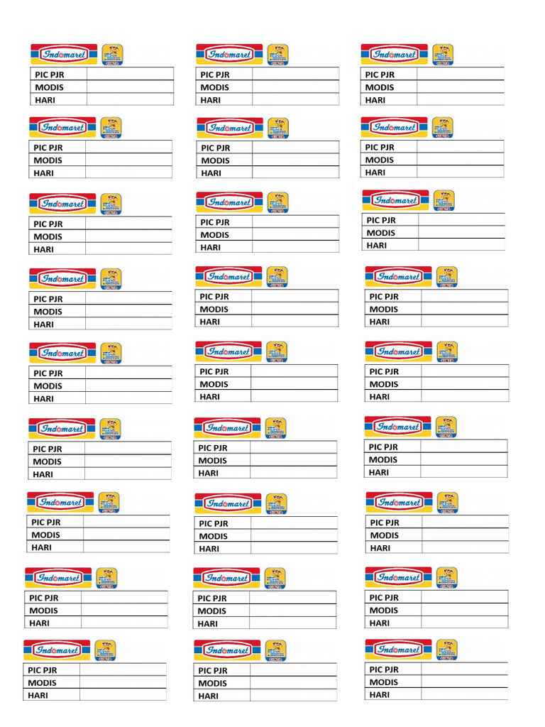 Format Jadwal Pjr Terbaru 2025 | PDF