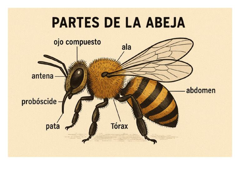 Partes de La Abeja A4 Horizontal | PDF