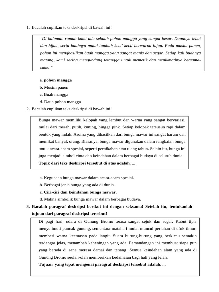 Soal Aas Ganjil Kls 7 2024-2025 | PDF
