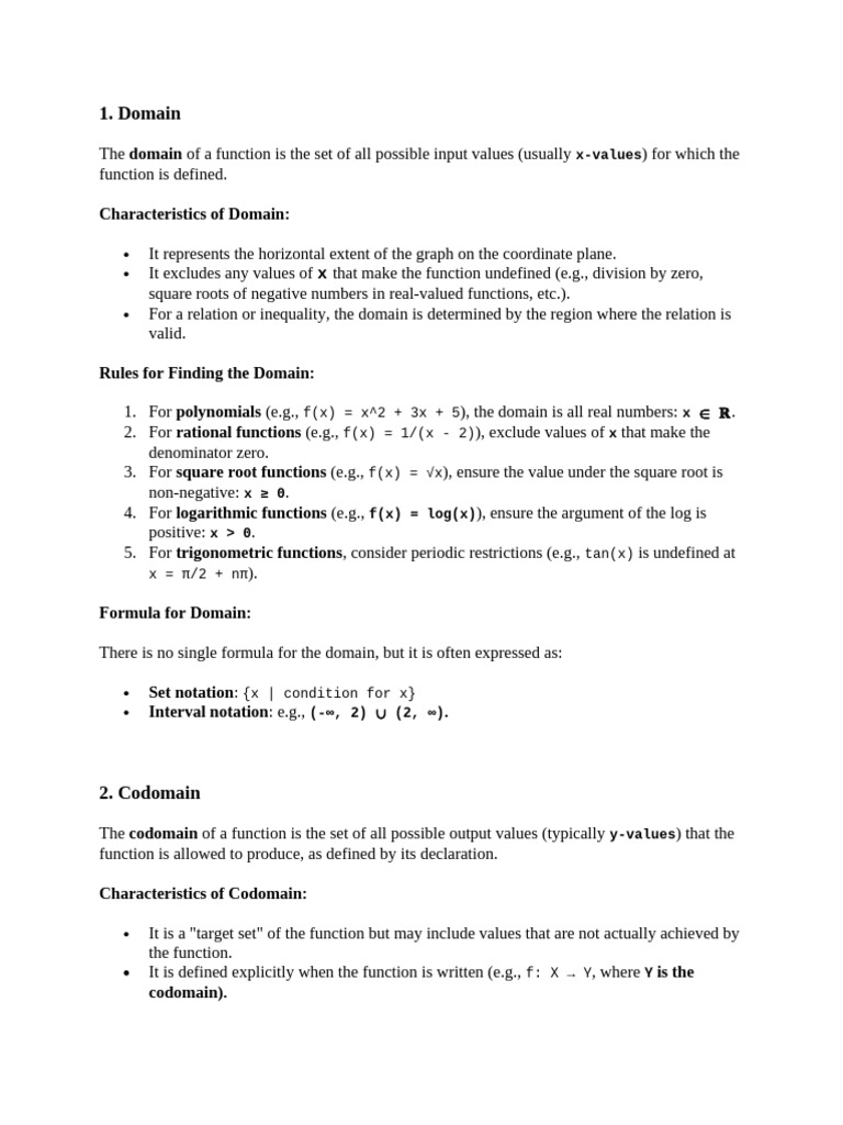 Formula of G_10 Chpter 1 | PDF | Function (Mathematics) | Polynomial
