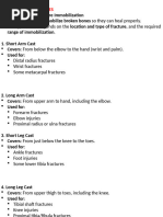Types of Orthopedic Casts Explained | PDF | Knee | Ankle
