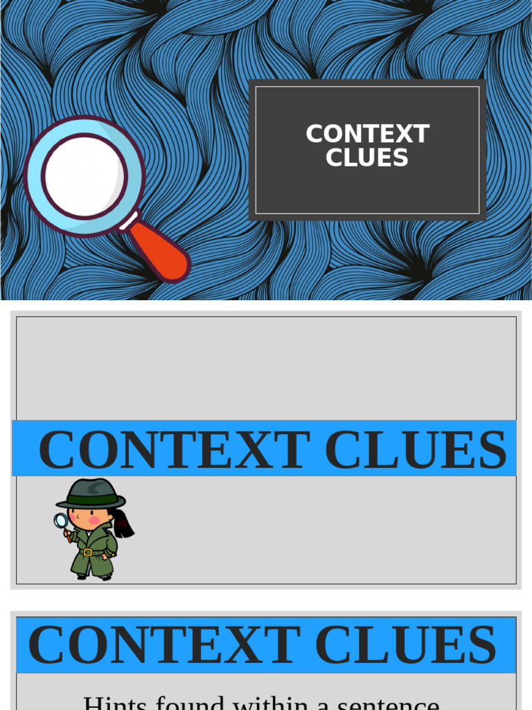 Context Clues PPT V.1 | PDF