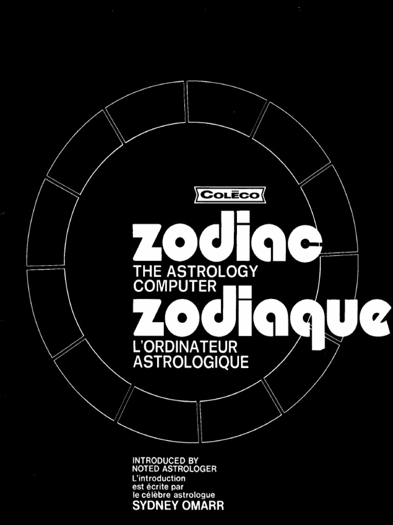 ZODIAC Astrology Computer Manual | PDF