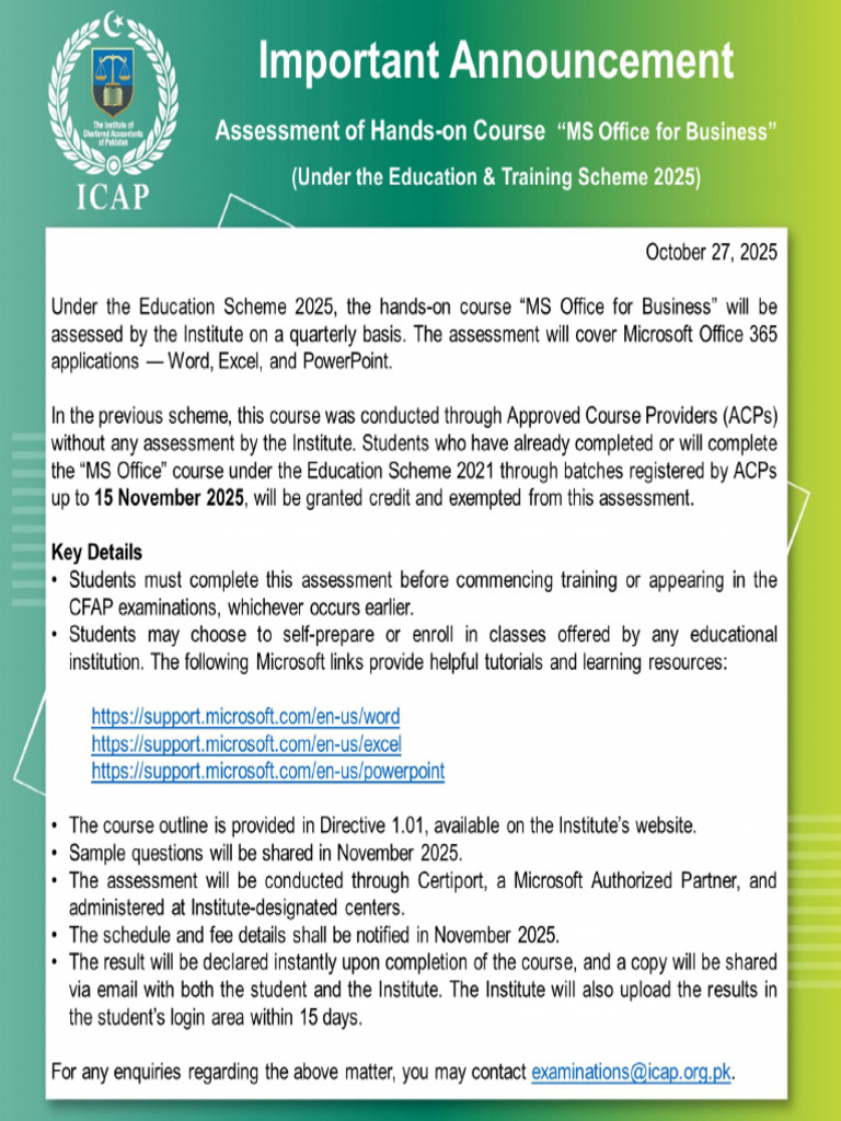 Important Announcement 27 Oct 2025 | PDF