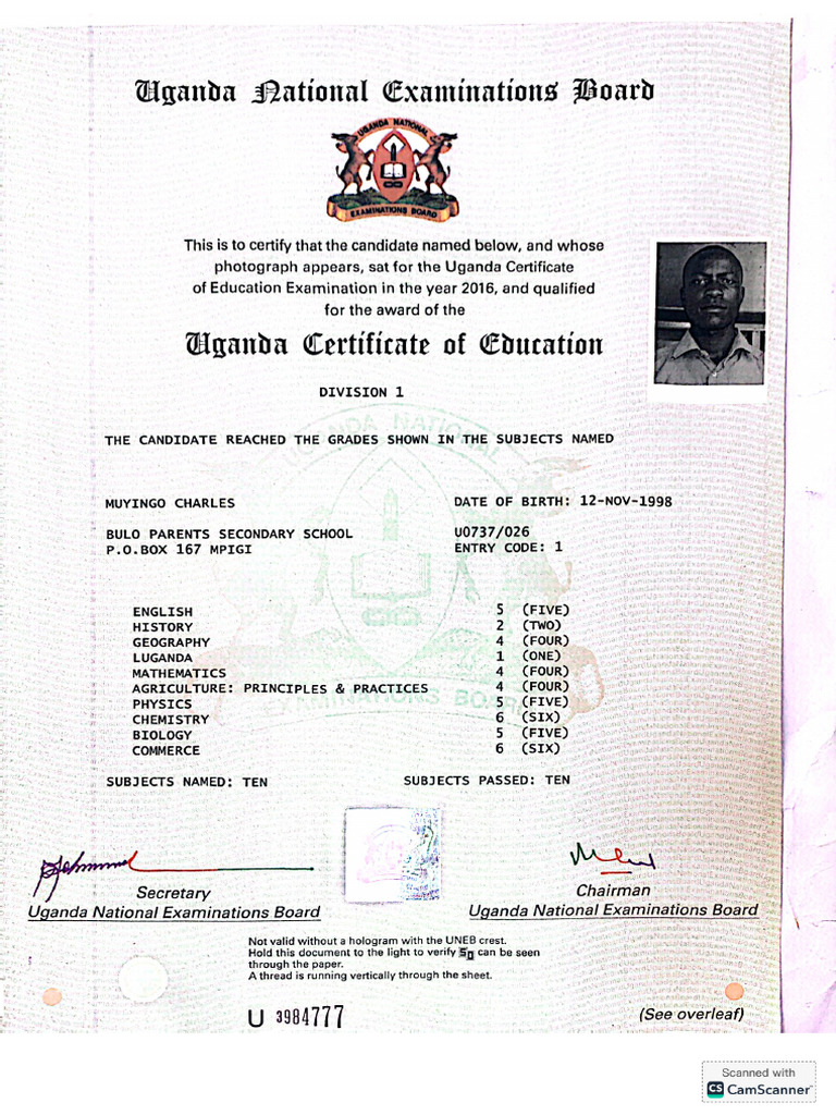 O Level Certificate | PDF