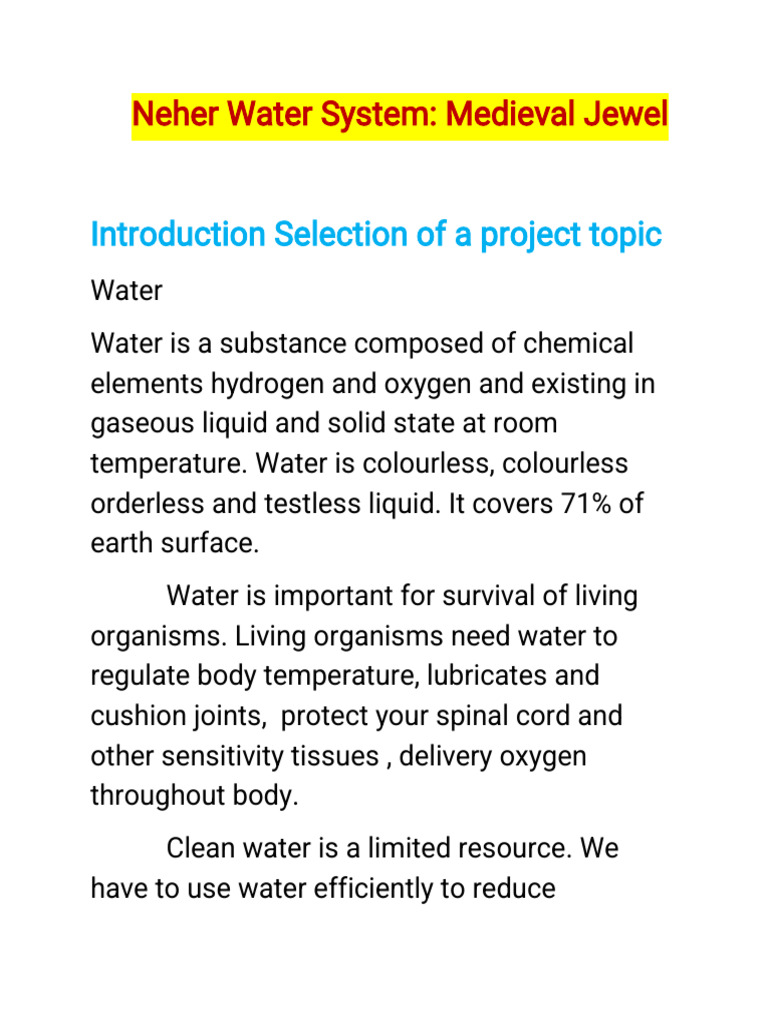 Neher Water System | PDF