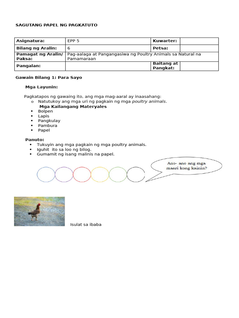 Q2 Lesson 6 EPP5 2025 2026 2 | PDF