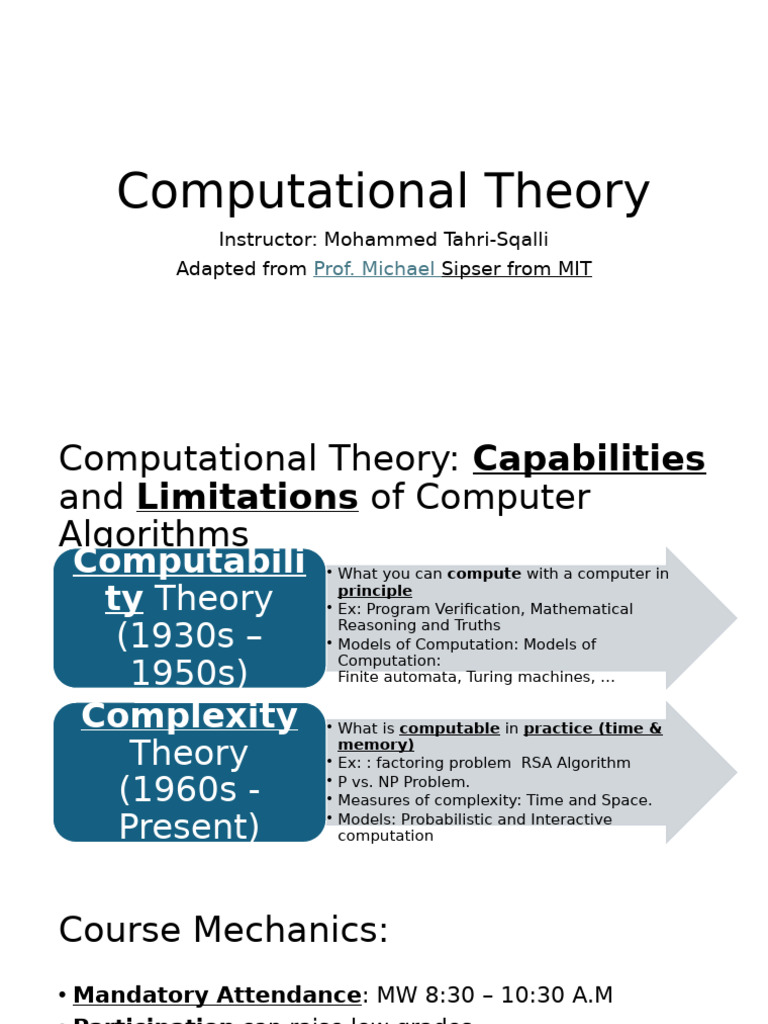 Lecture 1 | PDF | Automata Theory | Applied Mathematics