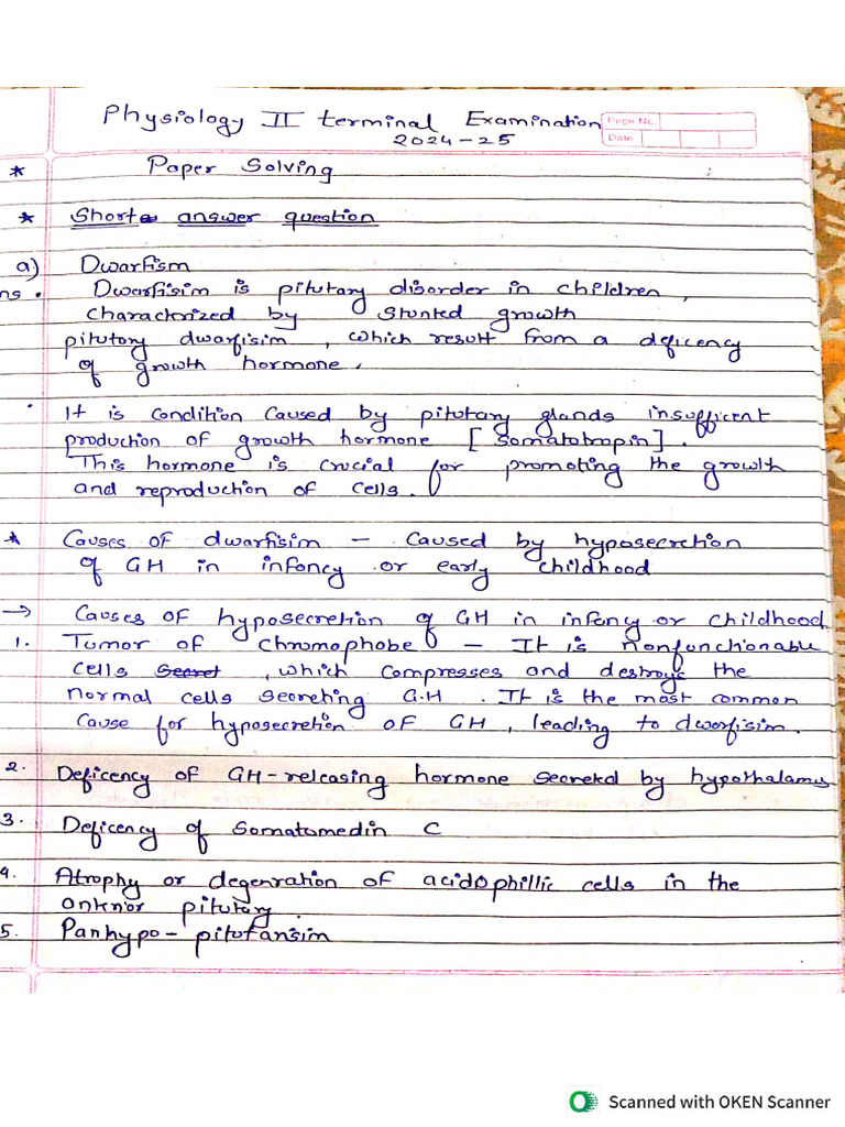 Physio Paper Term 2 | PDF