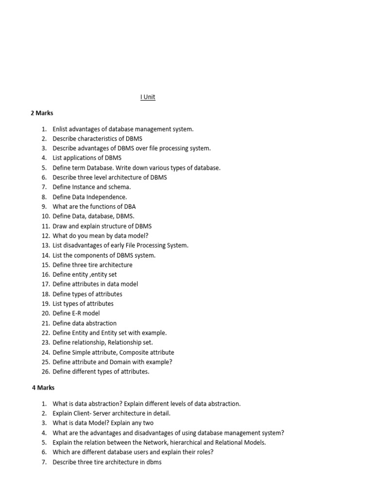 Question Bank Dbms Gpm.docx | PDF | Databases | Pl/Sql