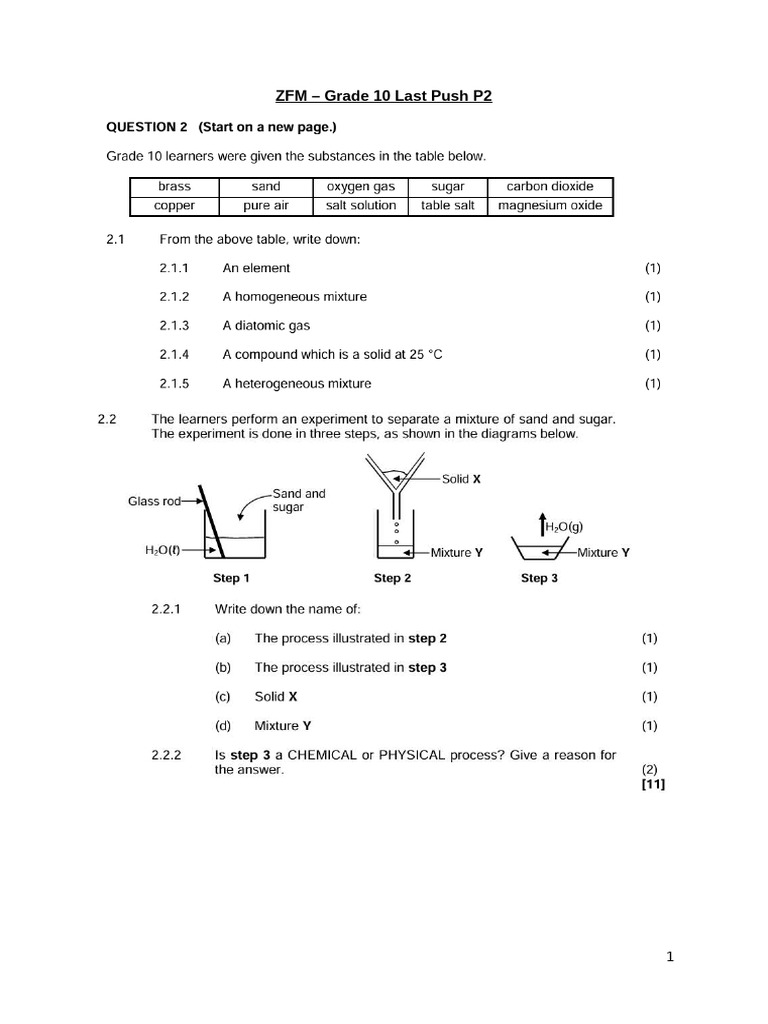 Last Push GR 10 P2 | PDF